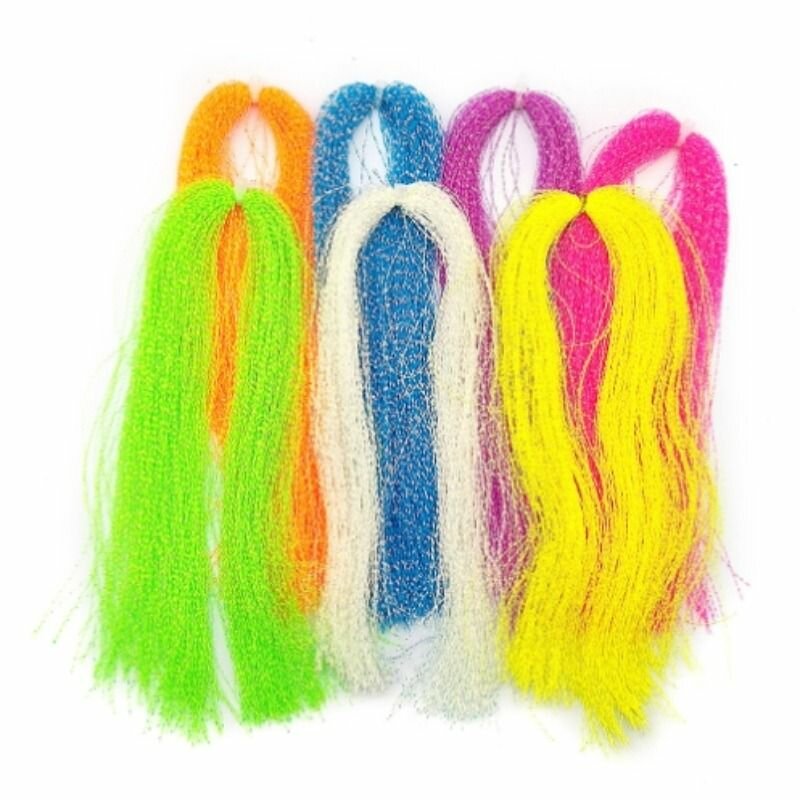 Люрекс светонакопительный, светится в темноте, 7 цветов для создания приманок, мушек, мандулы