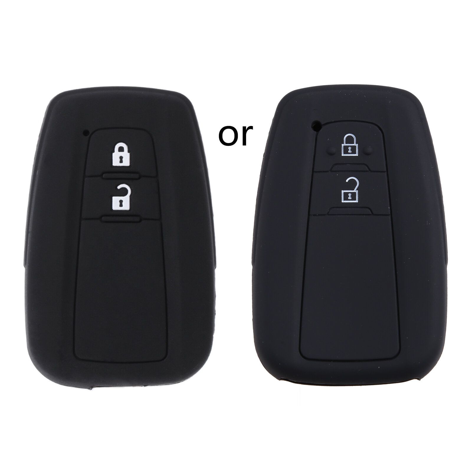 2 Кнопки Силиконового Автомобильного Брелока для Держателя Крышки Чехла для CHR C-HR 2017 Priu