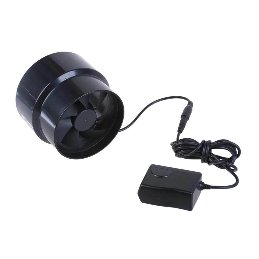Воздухозаборник с малой головкой канального вентилятора переменного диаметра 110 100 мм + обычный источник питания Стандарт США