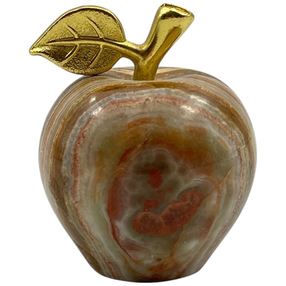Сувенир "Яблоко", 5 см, оникс коричневый, 2000-2010 гг, Россия