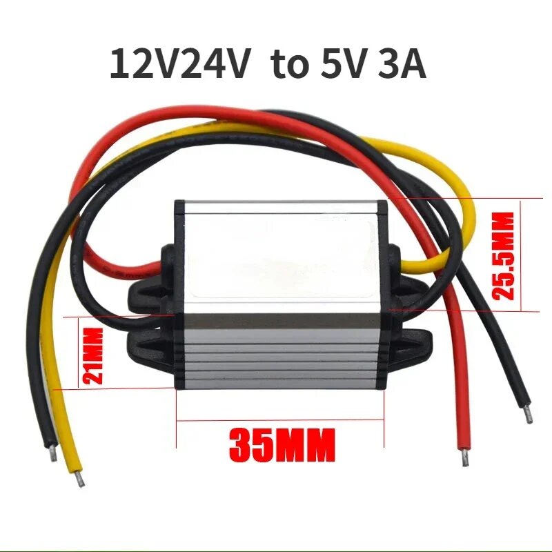 Понижающий DC-DC модуль 12V-24V to 5V 3A