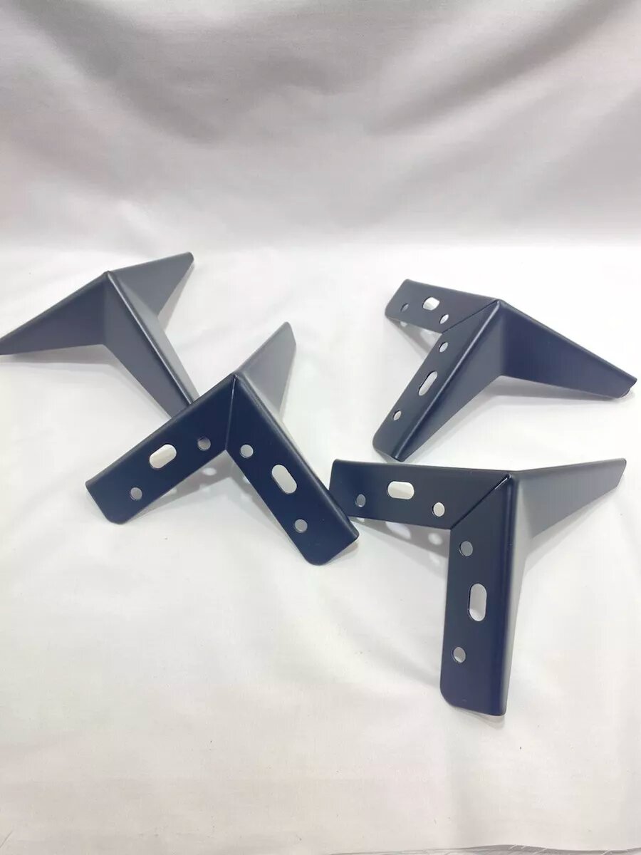 Ножки для мебели Звезда черный матовый высота 13 см/4 шт