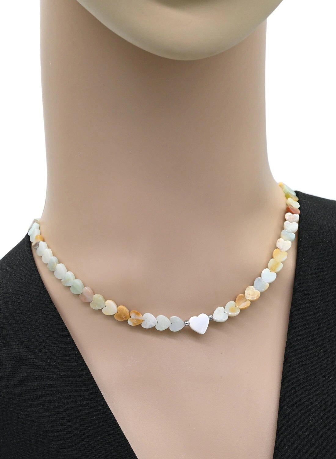 Чокер, амазонит