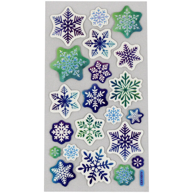 Новогодние наклейки Январские Снежинки, Peha, JC-20790