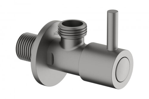 Переходник угловой Aquatek AQ2451BGM, оружейная сталь
