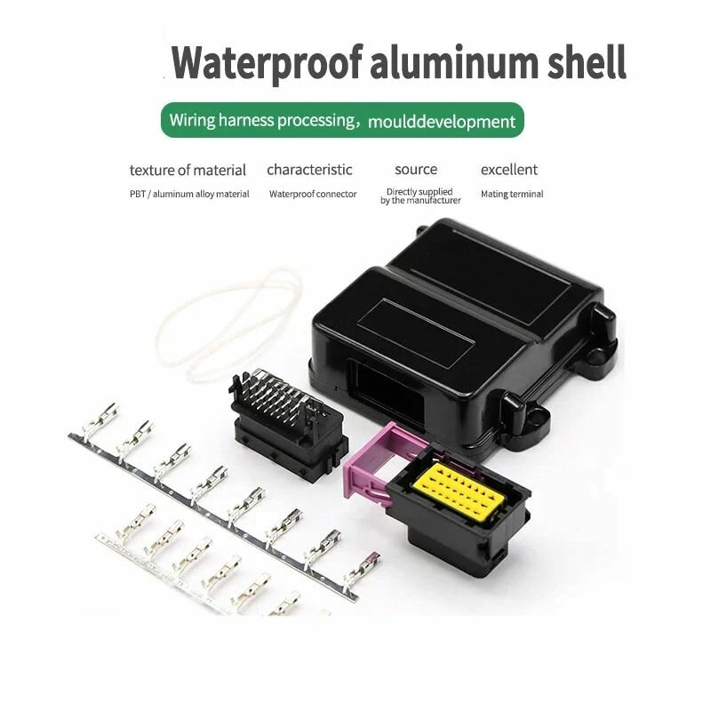 24-контактный ЭБУ автомобильный алюминиевый корпус коробка корпус автомобильный LPG CNG конверсионный ЭБУ контроллер с автоматическими разъемами 211PC249S0005