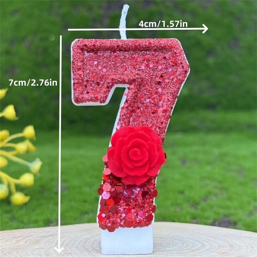 Свечи для торта, 7 см х 4 см, 1 шт
