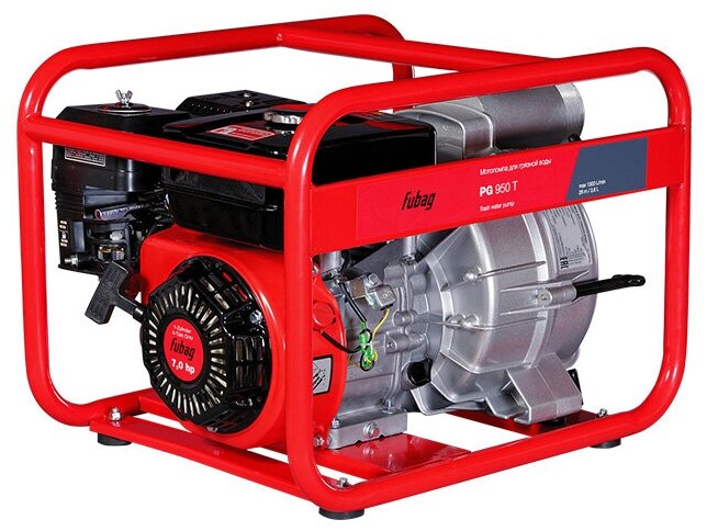 Бензиновая мотопомпа FUBAG PG 950 T для сильнозагрязненной воды