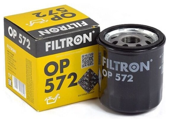 Фильтр масляный Filtron OP572 для Toyota