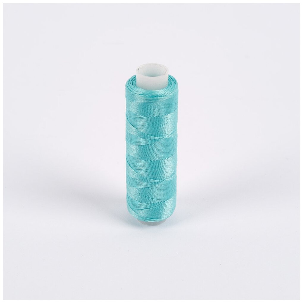 Нитки для вышивания "Gamma" люминесцентные (светящиеся в темноте) GDT-150/2 100% полиэстер 200 я 183 м №7 голубой