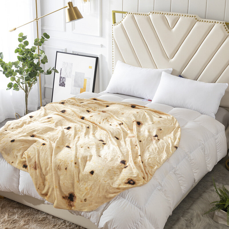 Трансграничное Горячее одеяло буррито Коралловое одеяло буррито фланелевое одеяло буррито 1 # Блинчики_Диаметр 100CM