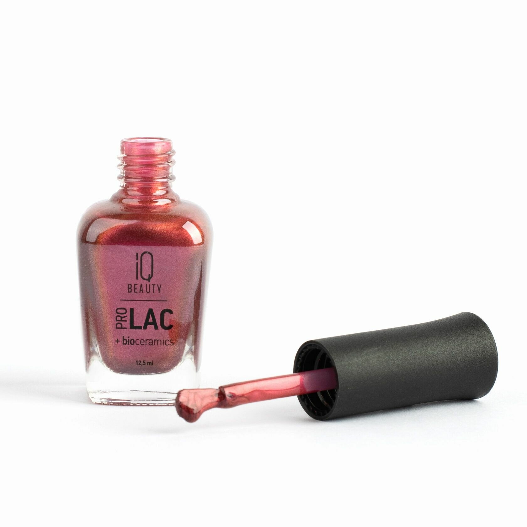 IQ BEAUTY PROLAC Лак для ногтей профессиональный укрепляющий с биокерамикой #096, 12.5 мл