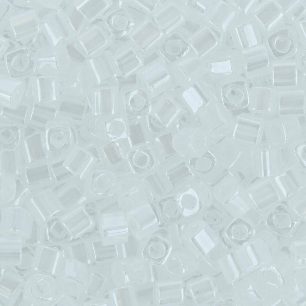 Бисер TOHO Cube, размер 1.5мм, цвет #141 (Цейлон, снежный), 10 грамм