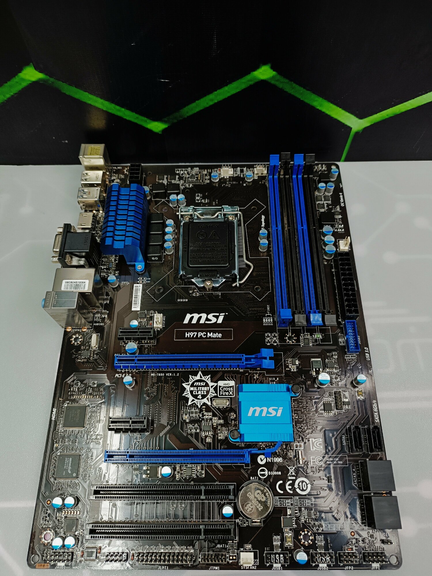 Материнская плата MSI H97 PC Mate DDR3 сокет LGA1150 форм-фактор ATX