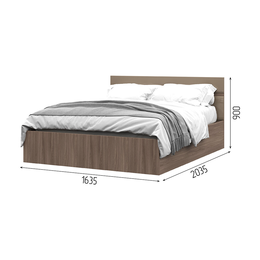 Кровать двуспальная 1,6м с подъемным механизмом 1632х900х2136
