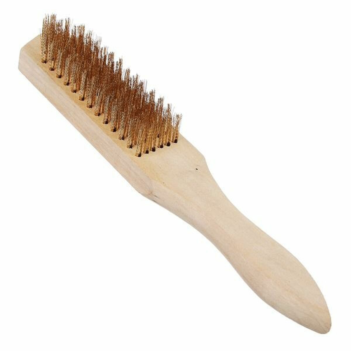 Щетка металл. с дерев. ручкой, 6-ти рядная FALCO