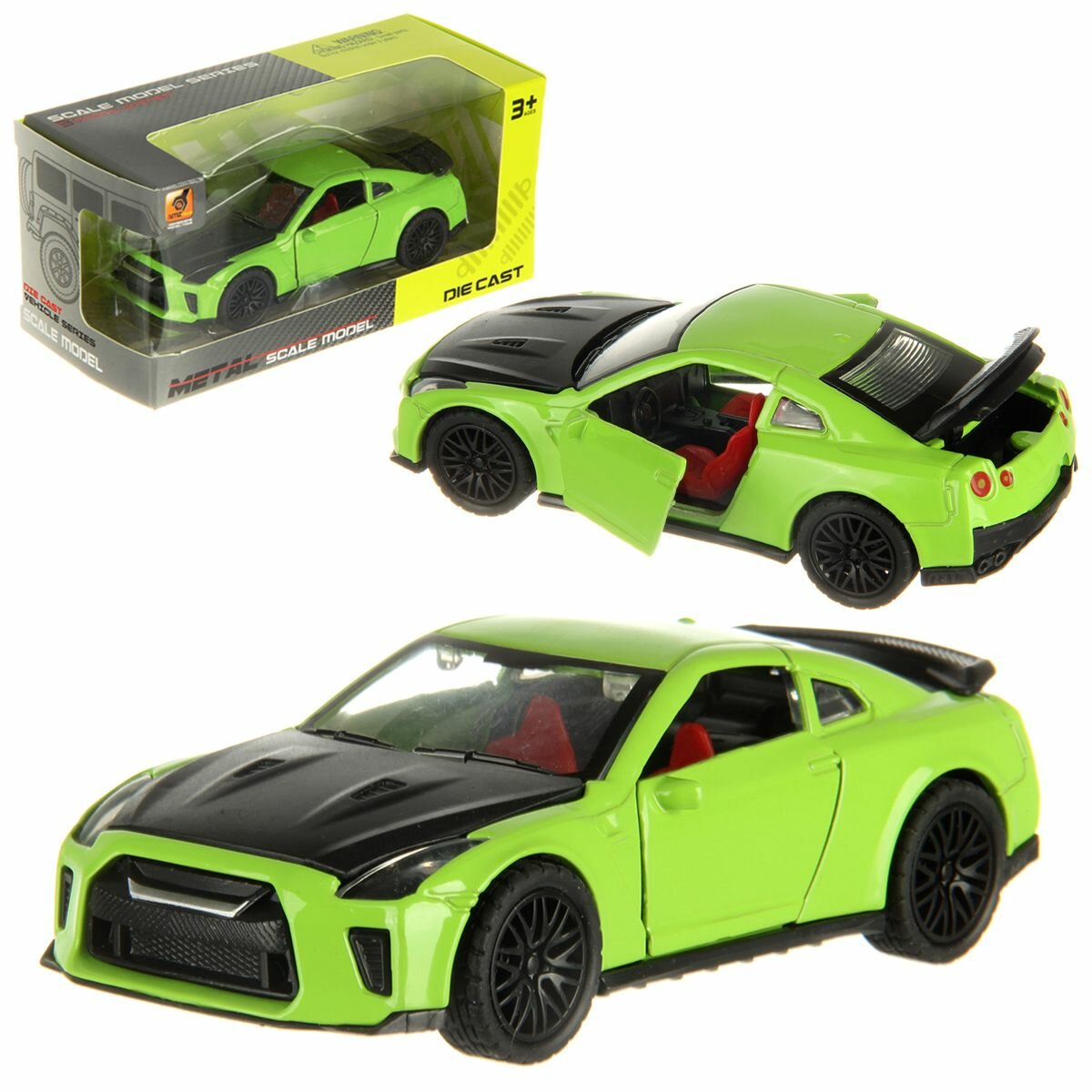 Машинка инерционная металлическая 1/36 Veld Co 134967 \ Гоночная машина