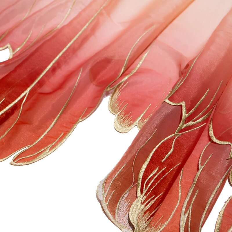 Китайская вышитая ткань с рисунком лотоса 150х100 см Розовый, 6