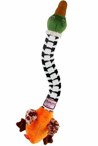 GIGWI Игрушки для собак Утка с хрустящей шеей и пищалкой, 54см (75464)