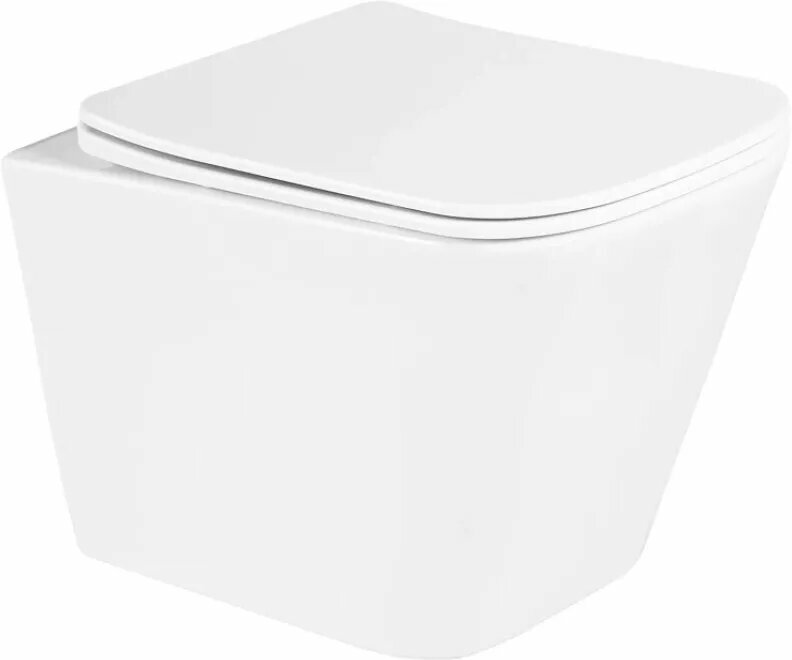 Унитаз BelBagno Due BB3103CHR/SC подвесной безободковый с сиденьем микролифт