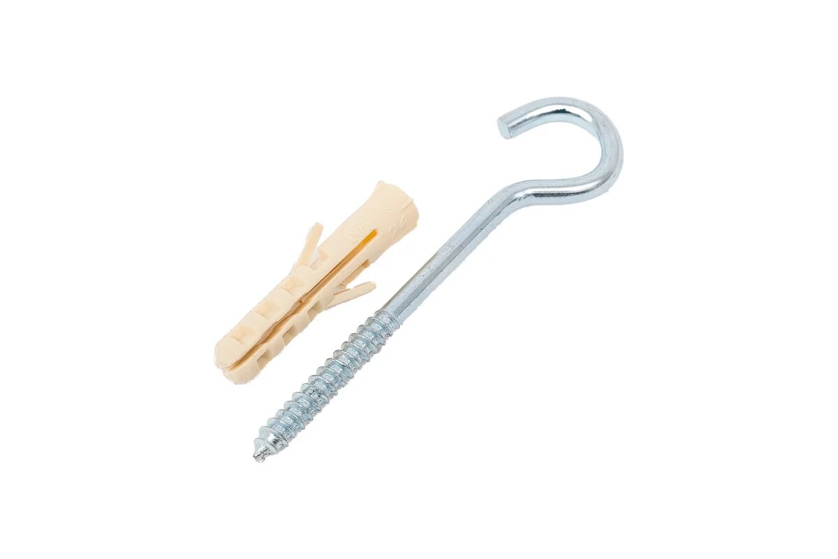 SORMAT шуруп-полукольцо 3x40 с дюбелем NAT 5 для монтажа в бетон, комплект 8 шт. 9630290342