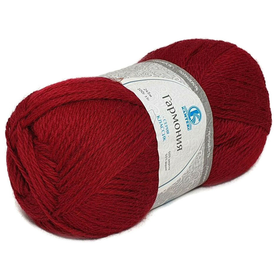 Пряжа Камтекс гармония 091 вишня (5 мотков)