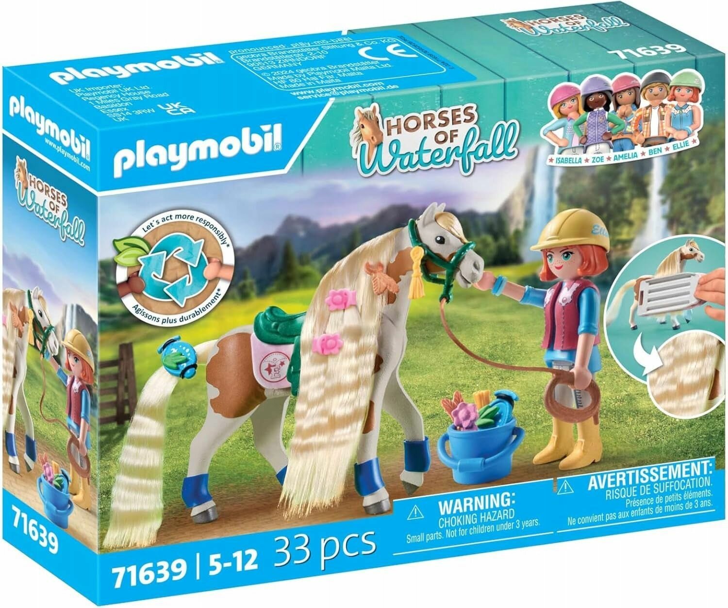 Конструктор Playmobil Horses of Waterfall - Элли со своей лошадью - Плеймобиль Лошади водопада 71639