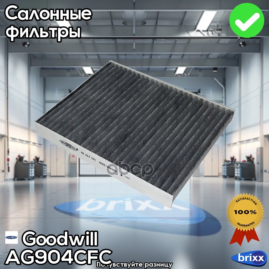 Фильтр Салона Угольный Ford Explorer V 3.5 345 Л. с. 12/2010 - 10/20190 Goodwill арт. AG904CFC