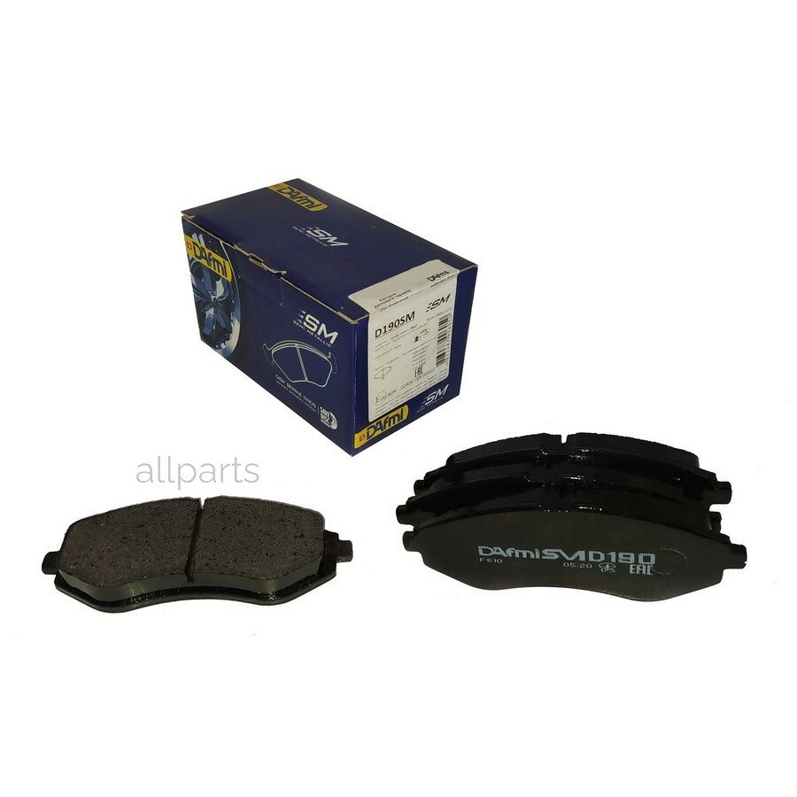 DAFMI D190SM Колодка торм. передн. DAfmi "Semi Metallic" D190SM Chevrolet AVEO c 03-11