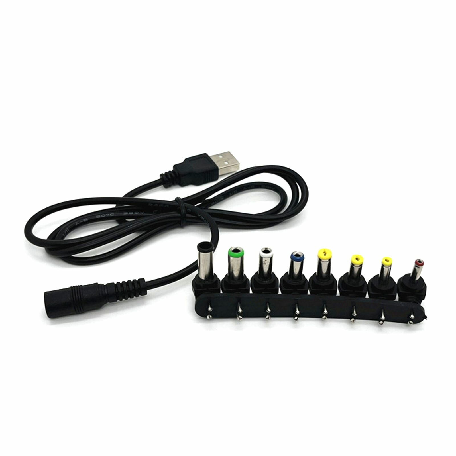 Кабель USB 5V k DC5521 8 адаптеров для зарядки