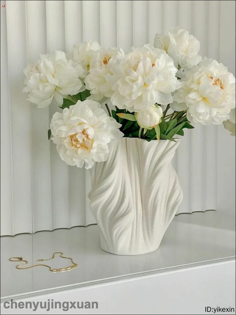 Ваза "Волна", 25 см , Керамика, Фаянс, 1 шт