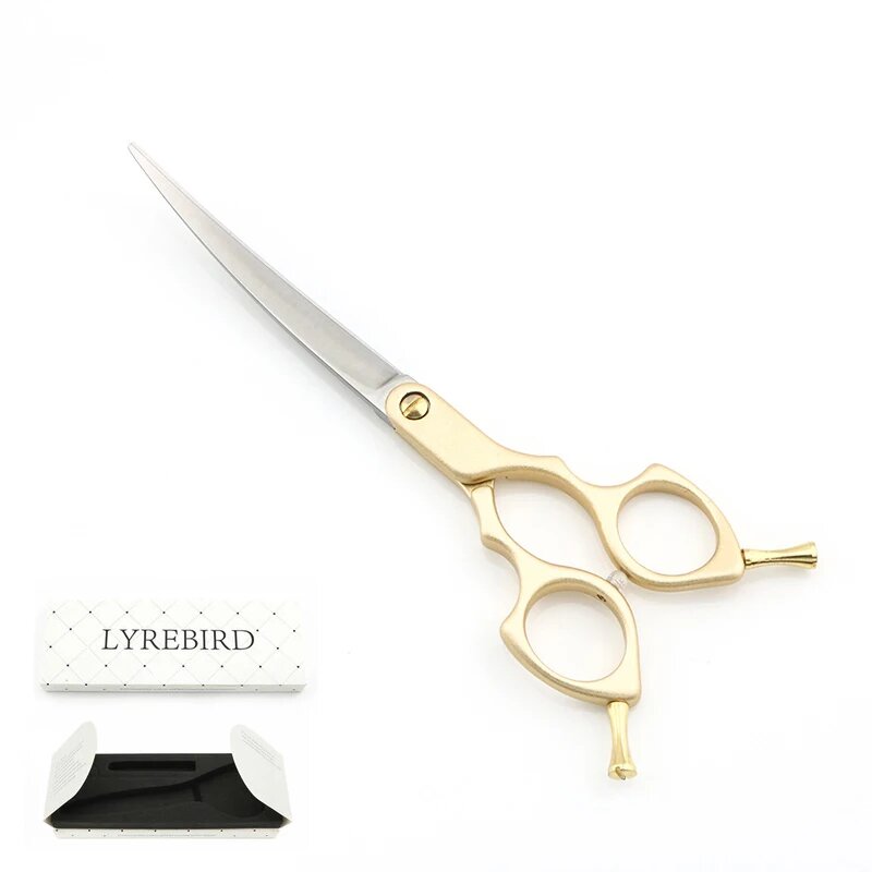 Ножницы для груминга Lyrebird 6.5 дюйма Gold 6.5Inch Curved