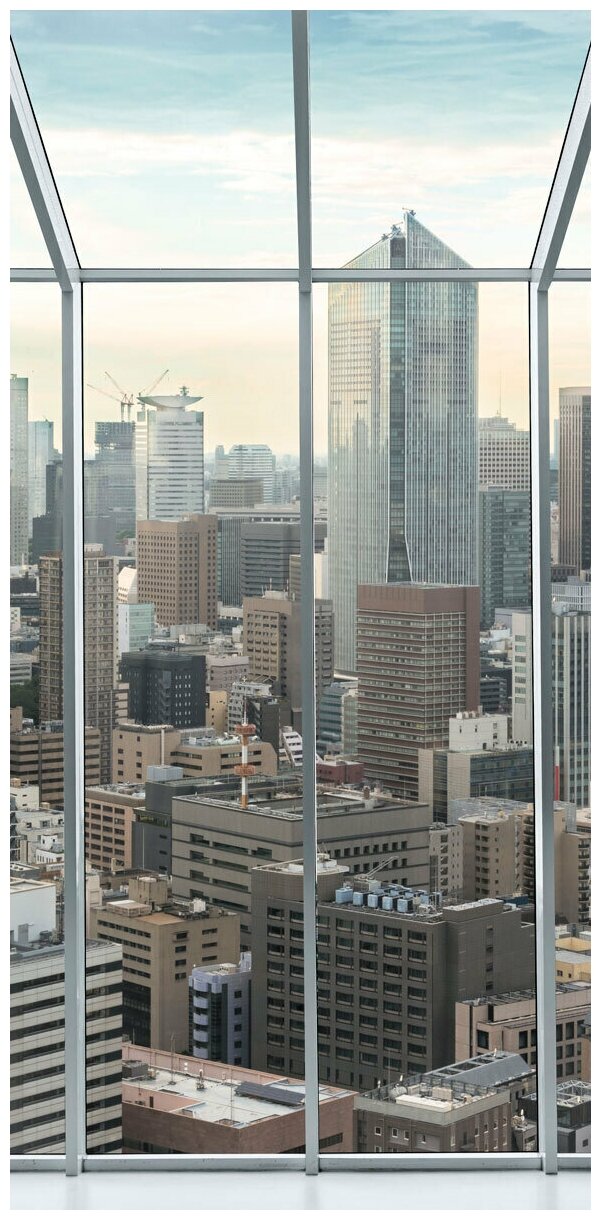 Фотообои на двери URBAN Design UDD-002 Вид на небоскребы 97 х 202 см самоклеющиеся