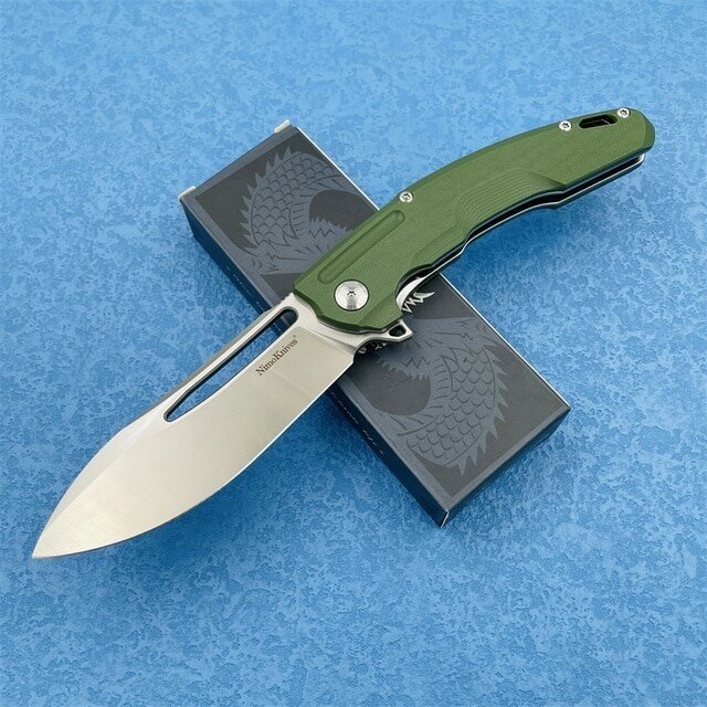 Складной нож Fat Dragon R10 сталь D2 зеленый G10