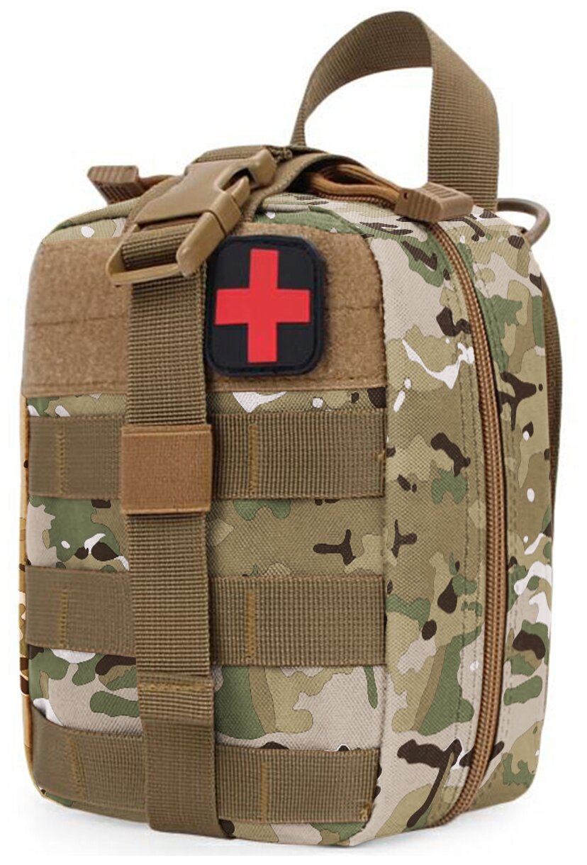 Тактическая аптечка подсумок Snoburg SNMED008 лесной камуфляж