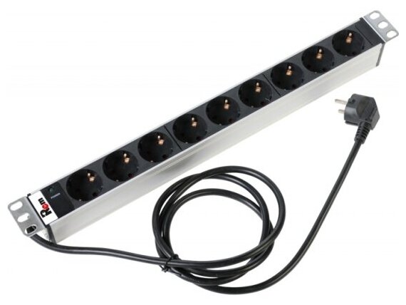 Блок розеток Цмо 9шт 1U, 19", 3м R-16-9S-I-440-3