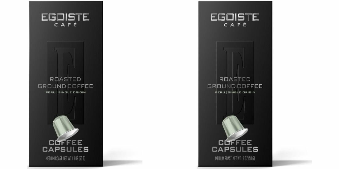 Egoiste Кофе в капсулах Peru 5гр, 10шт, 2 уп.