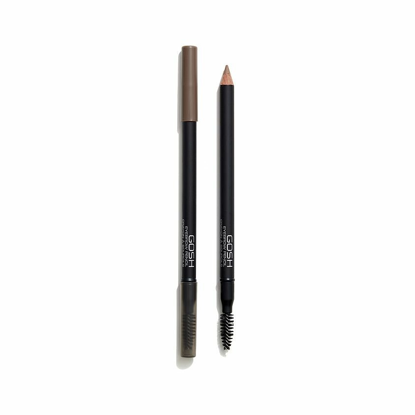 GOSH Карандаш для бровей Grey Brown (Eyebrow Pencil) 1.2 г
