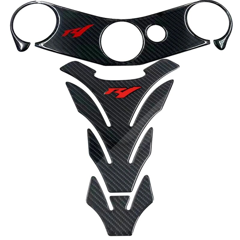 Наклейка на бак мотоцикл Yamaha YZF-R1 R1 02-06, черная