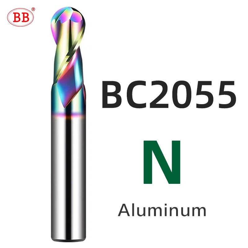 BB шаровая концевая фреза R0.5-R10 BC2055 BC2055, R1xD4x4x50