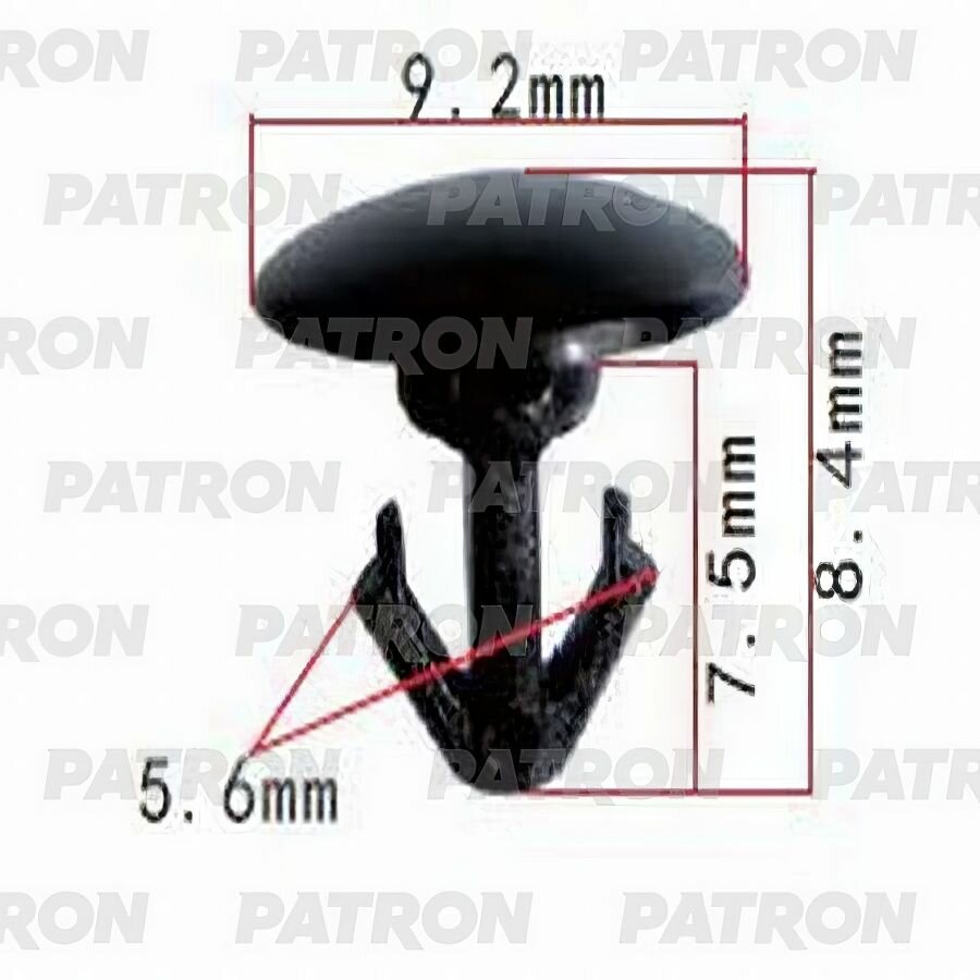 Клипса пластмассовая, для Форд