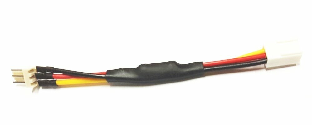 Переходник Generic 3pin => 3pin понижающий 27 Ом для снижения оборотов вентилятора кабель питания