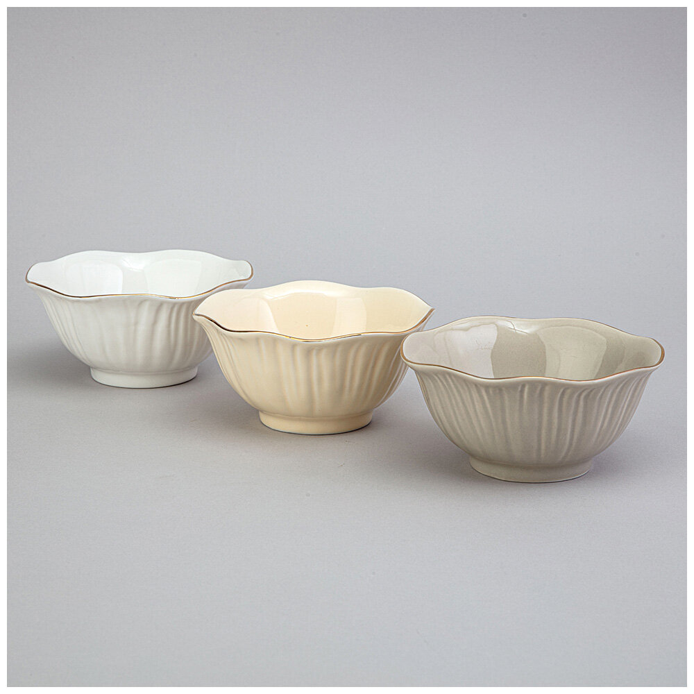 Набор салатников lefard top style 3 шт. 12*5,5 см 250 мл микс цветов KSG-42-555