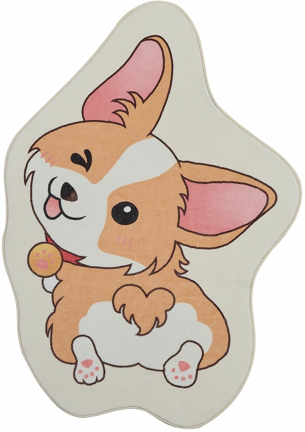 Коврик детский принтованный Kindora VA-05 "Очаровательный корги" 70x100см