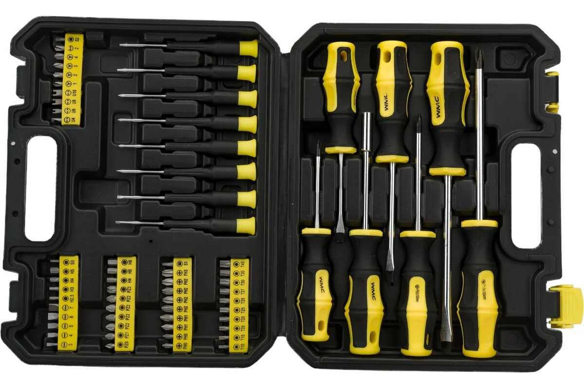 WMC TOOLS Набор инструментов 65 предметов в кейсе WMC-1065(49812)