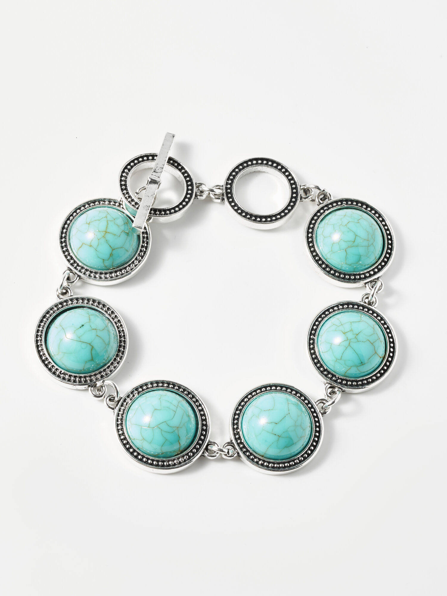 Браслет, бирюза синтетическая