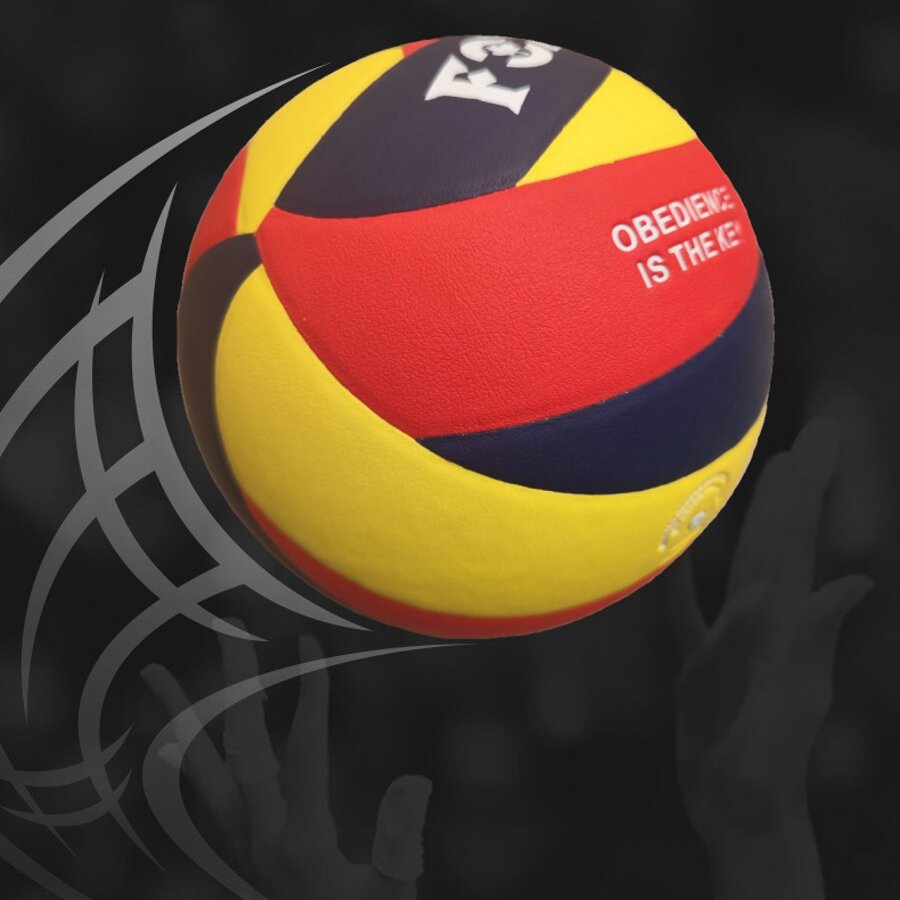 Волейбольный Мяч "FOX" Soft Touch Volley Ball №5" Желто-Синий-Красный