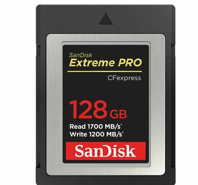 Карта памяти SANDISK EXTREME PRO 128 GB CF EXPRESS 1700/1200 TYPE B