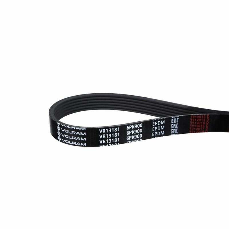 Ремень поликлиновой 6PK900 для а/м Volkswagen Golf, AUDI A3, SKODA Octavia, VOLRAM VR13181
