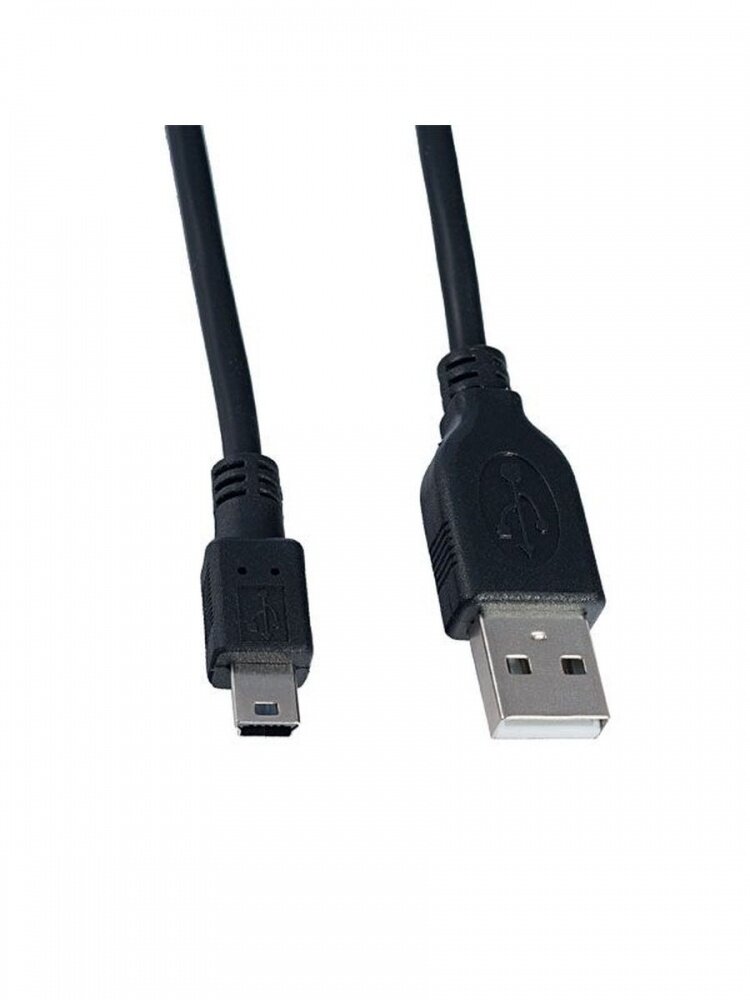 Кабель USB 2.0 A вилка <--> Mini USB 5P вилка, 1.5 м. черный